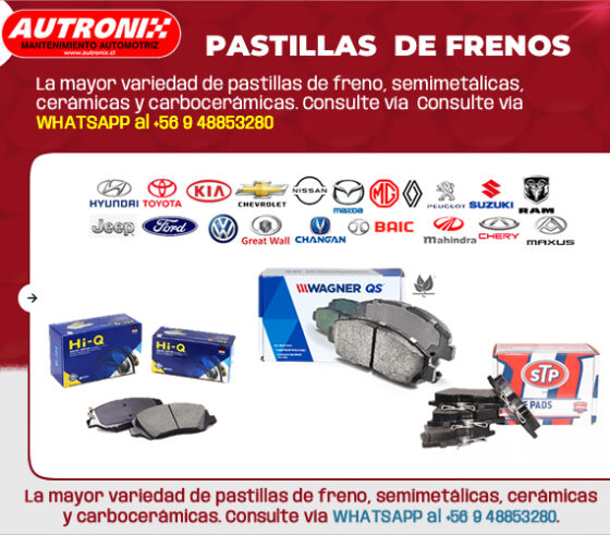 Pastilas de Freno – Autronix
